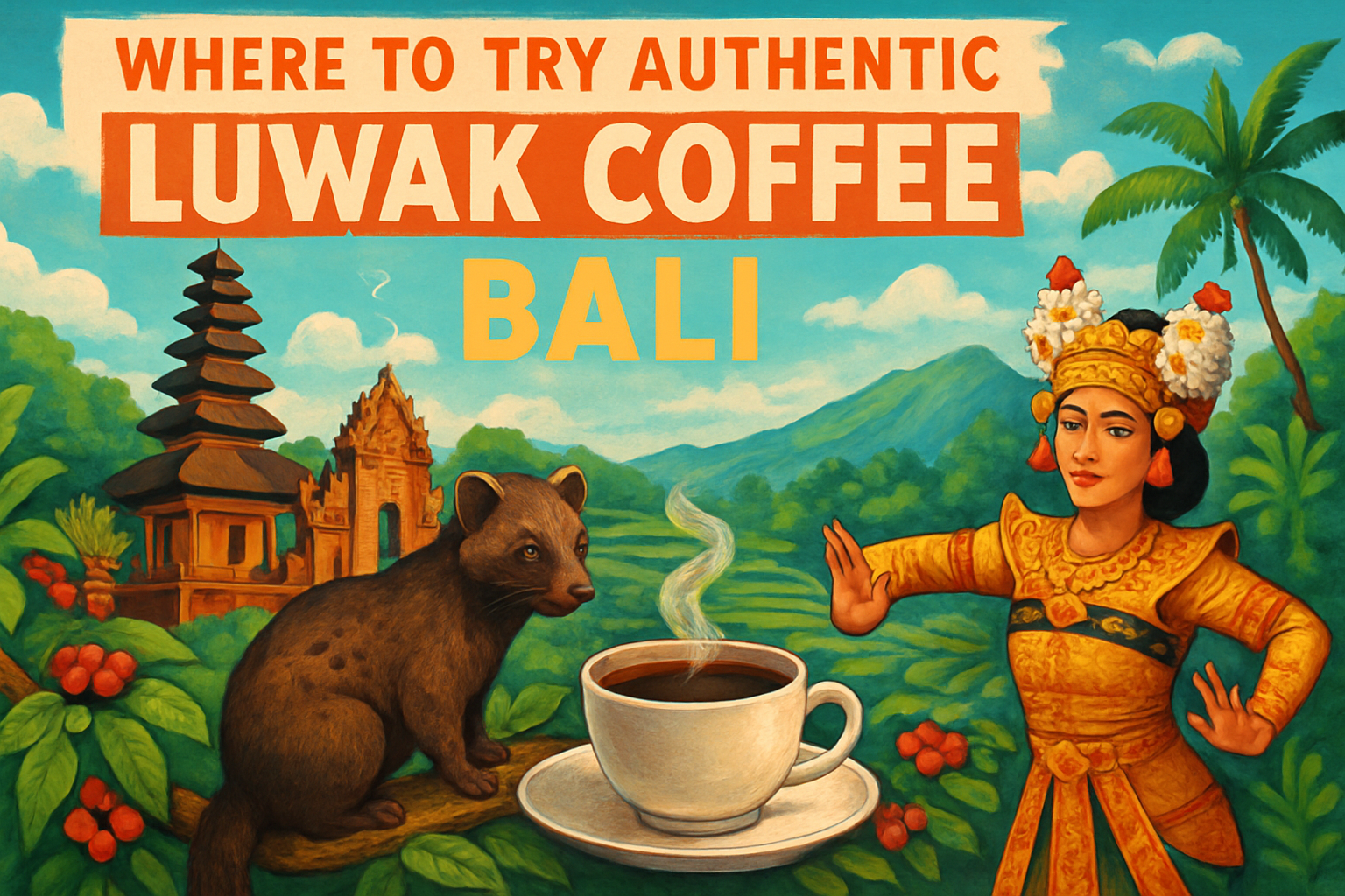 Onde experimentar o autêntico café Luwak - Bagus Bali