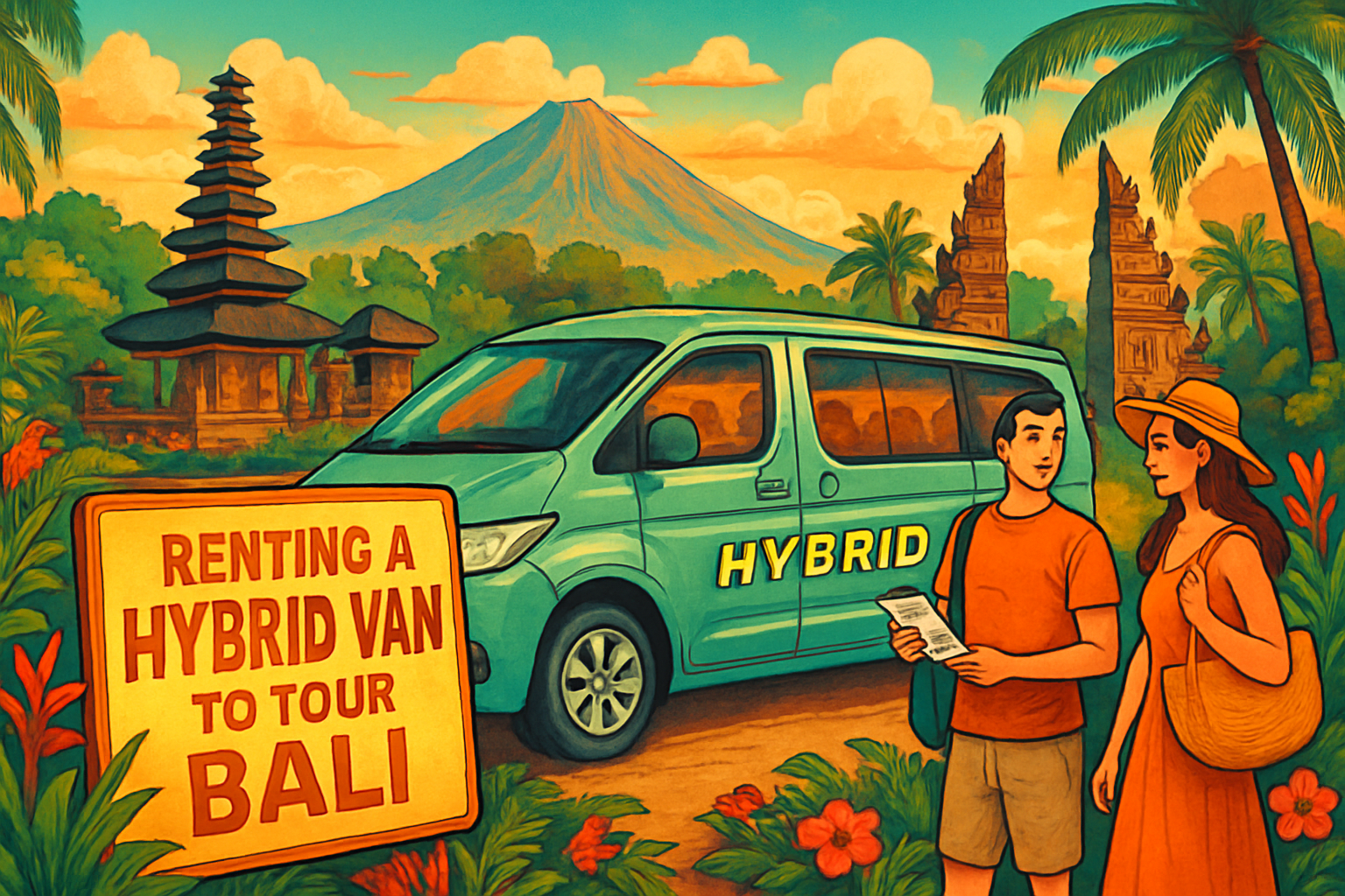Mieten Sie einen Hybrid-Van für eine Tour durch Bali – Bagus Bali